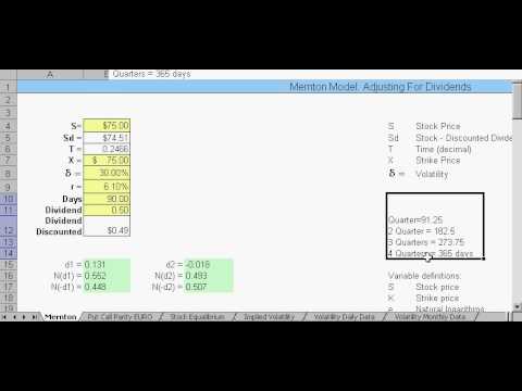 MBACalculator.com Merton Model Options Pricing - BSOPM