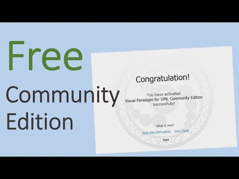 How to setup the free Community Edition of Visual Paradigm
