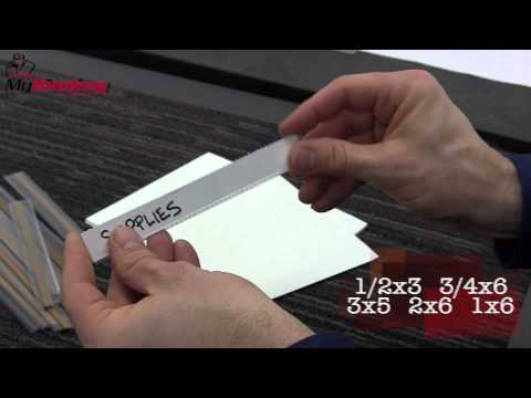 C Line Best Value Shelf Bin Label Holders Demo
