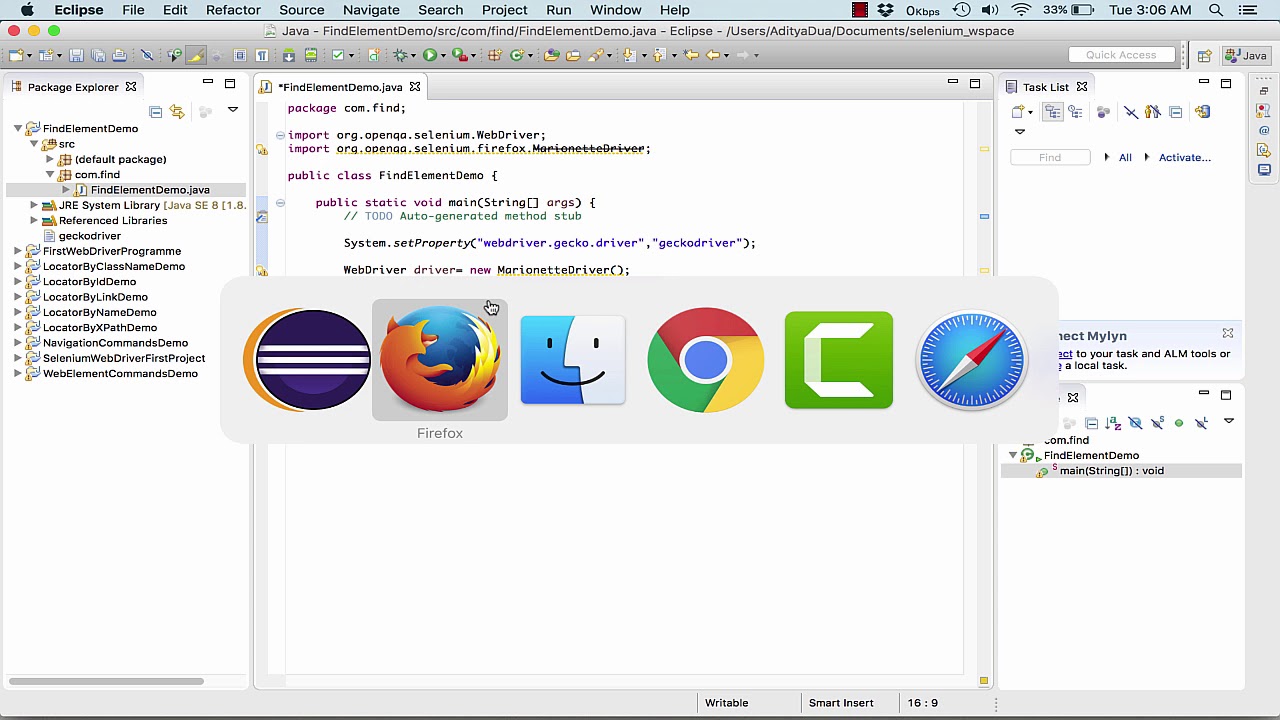 Selenium - Find Element Demo