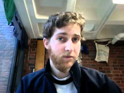 Man with half a beard!