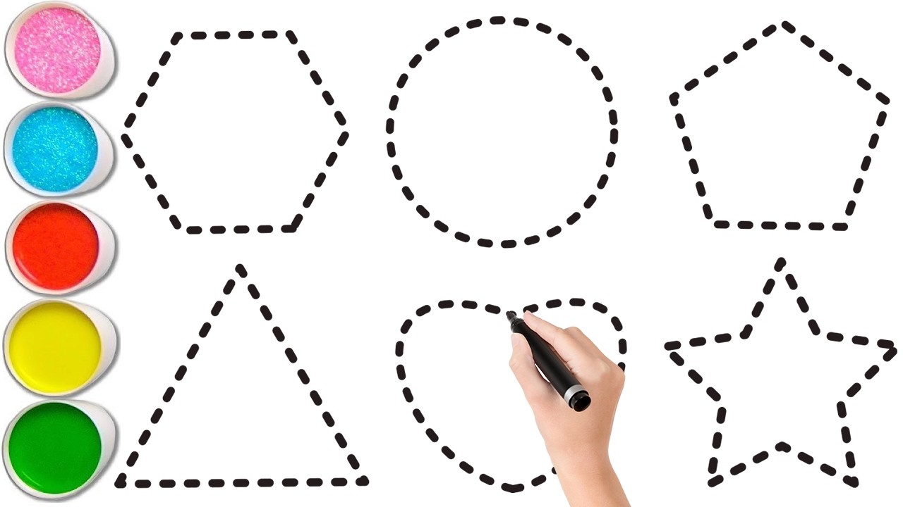 Shapes song for kids, Learn 2d shapes, colors for toddlers | Preschool Learning part - 1885