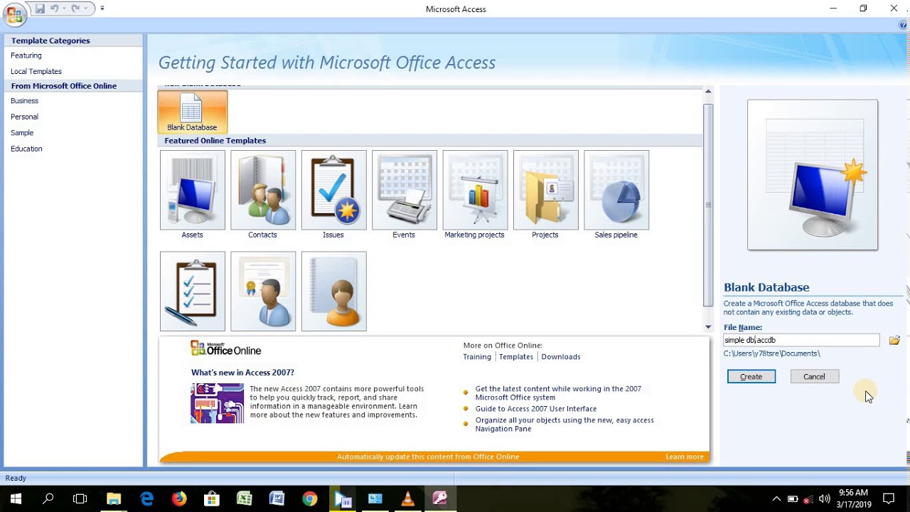 Operate Database Application
