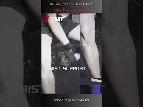 TMT Fitness Gloves with Wrist Wraps - Gym Exercise, Weightlifting, Cycling, Rowing & More
