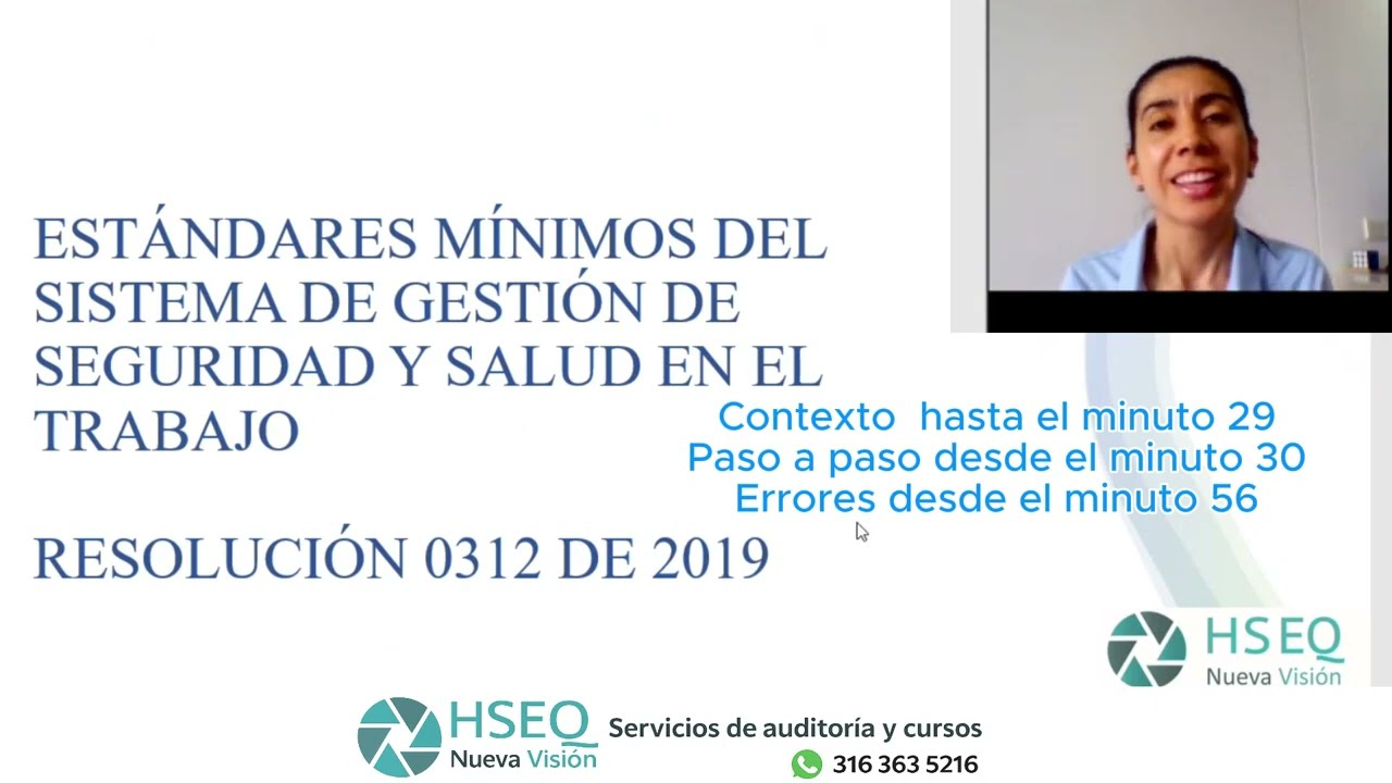 Reporte de Estándares Mínimos SGSST 2026 - Resolución 0312 de 2019