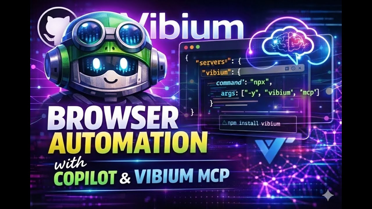 Vibium Tutorial #2 | Vibium MCP Server Explained | VS Code + GitHub Copilot #aiautomation #mcpserver