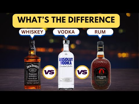 Difference between RUM and WHISKEY and VODKA I which is good for health ? Alcoholic Beverages