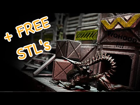 👽 Alien Diorama Terrain・Free 3D File for 3D printing・Cults