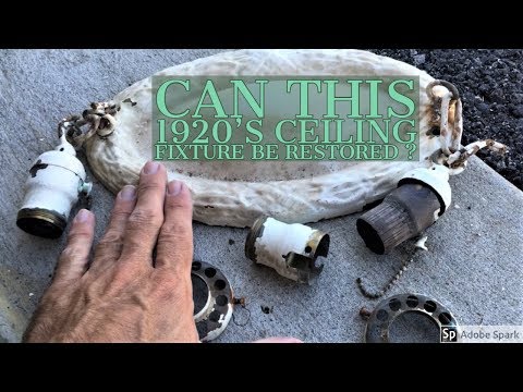 Restoration of 1920's Antique Lighting