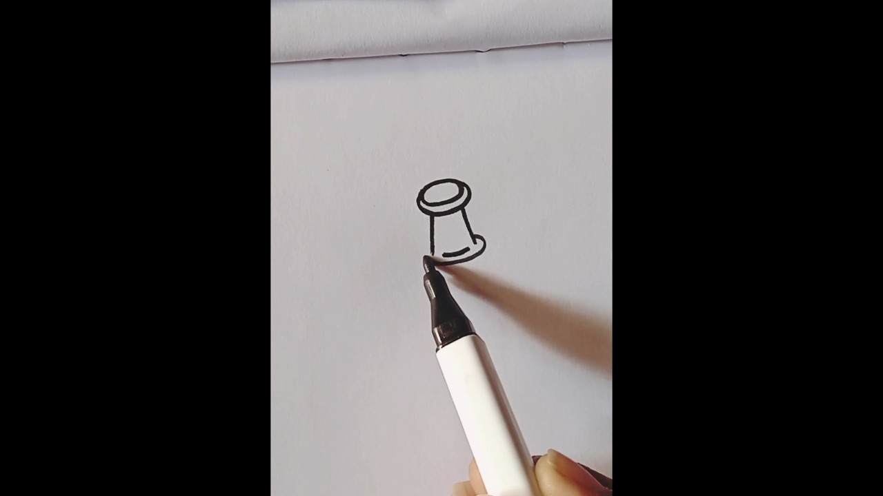 How to draw a pin #easydrawing #art