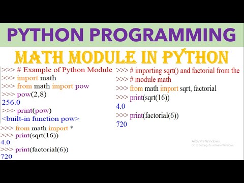 Math Module In Python