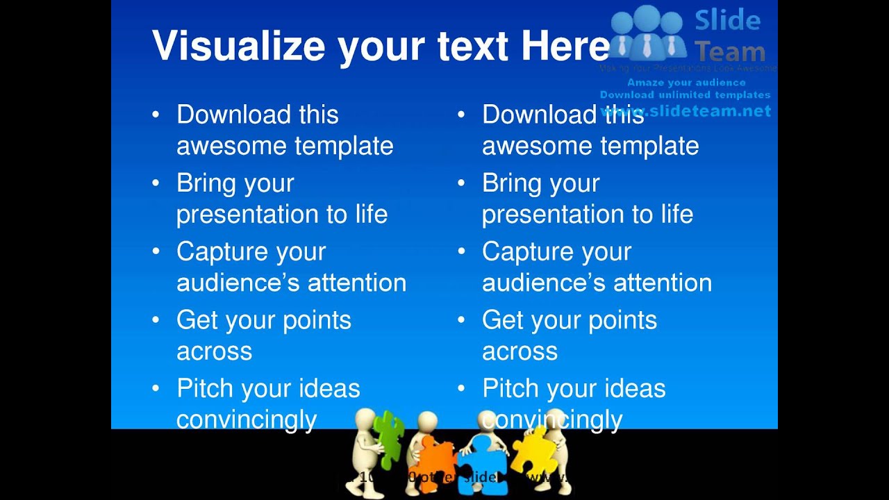 Puppets Holding Puzzles Communication PowerPoint Templates Themes And Backgrounds ppt layouts