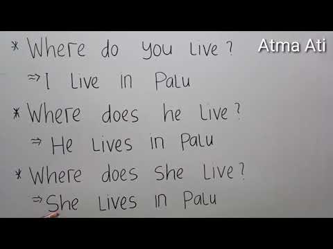 WHERE DO YOU LIVE ? || DIMANA KAMU TINGGAL ?