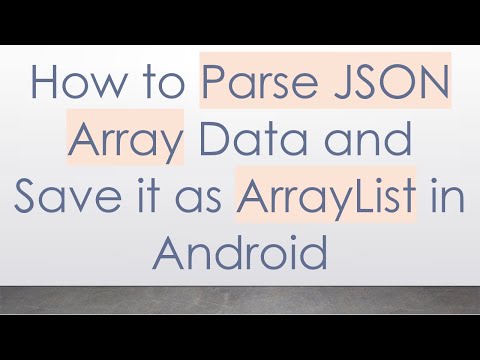 How to Parse JSON Array Data and Save it as ArrayList in Android
