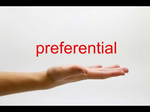 How to Pronounce preferential - American English