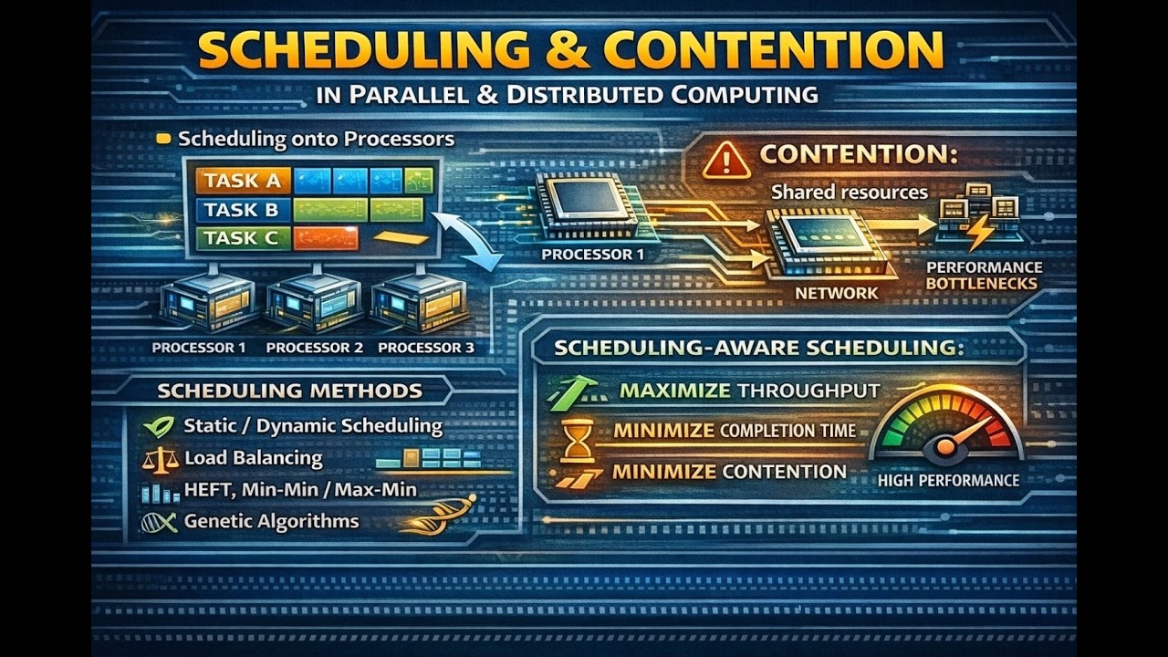 Scheduling and Contention in Parallel Algorithm Design Principles and Programming