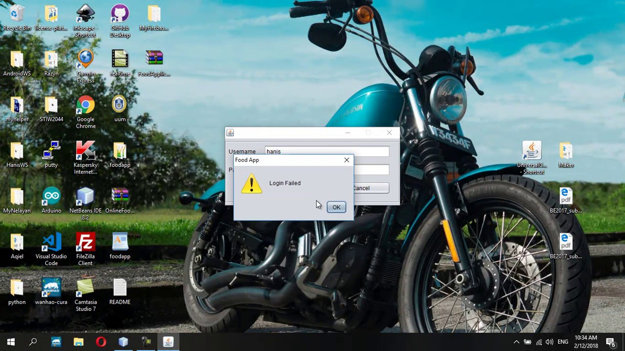 Netbean Application Example - Food App