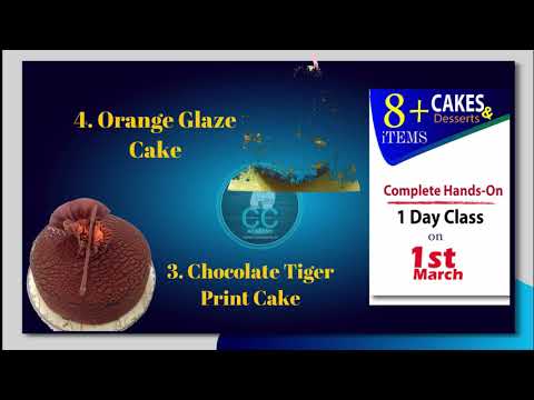 01st March, Completely Hands On 1 Day Cake Special Class CC Academy