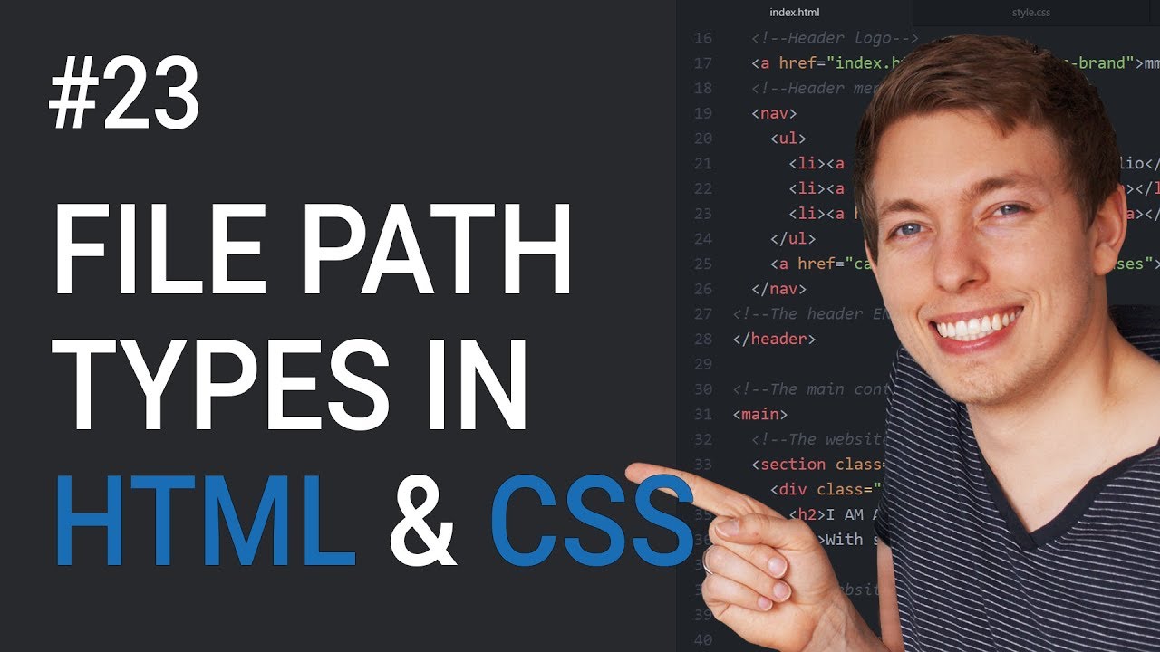 23: File Paths In HTML and CSS | Learn HTML and CSS | Full Course For Beginners