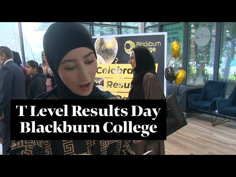 Blackburn College | T Level Results Day | BBC North West Today | 17.08.2023
