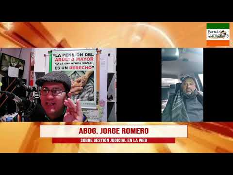 Entrevista al abogado Jorge Romero sobre gestión judicial en la web
