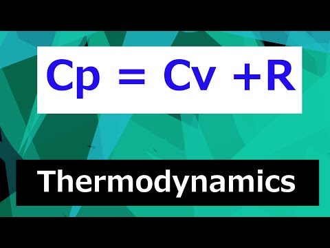 Why is Cp = Cv + R ?? // Thermodynamics - Class 100