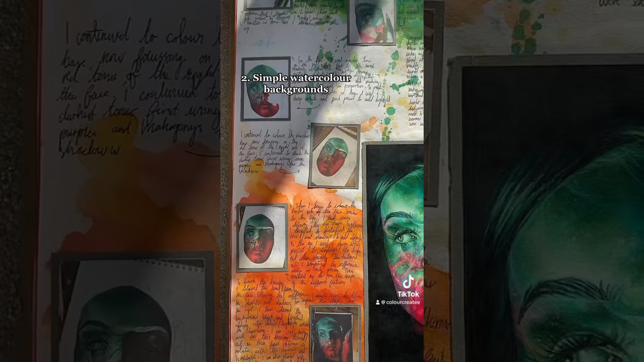 A Level/ GCSE art sketchbook ideas! #shorts #alevelart