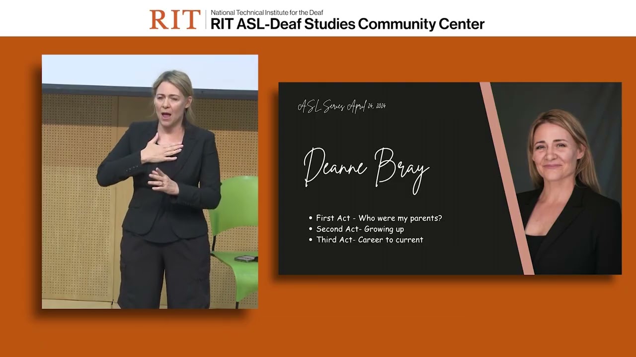ASL Lecture:  Deanne Bray-Kotsur