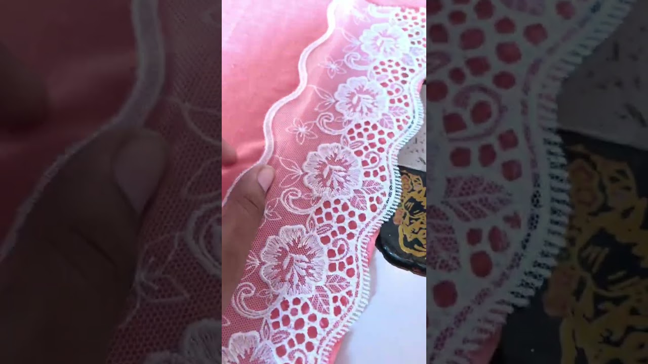 Latest sleeves design with heavy embroidery lace#Rubal Designs#