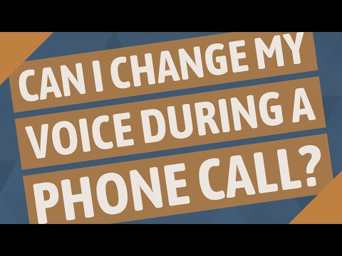 Can I change my voice during a phone call?