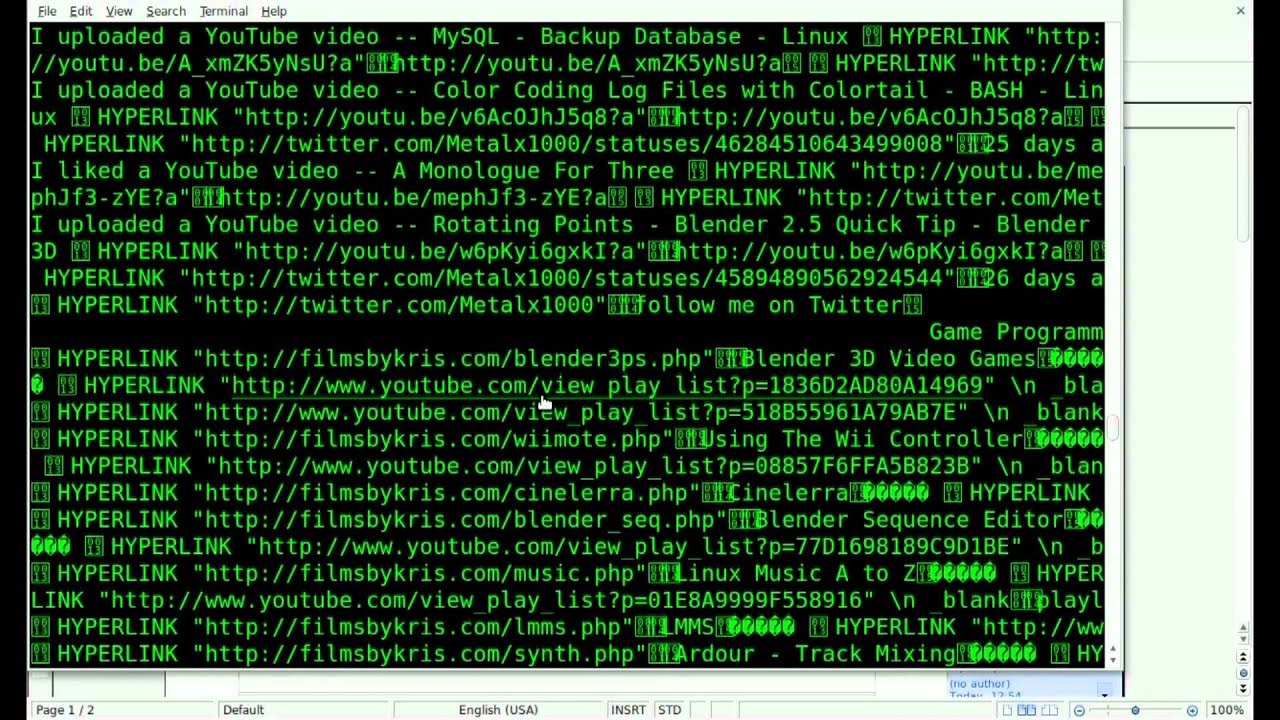 The Linux Foundation Video Site:: Reading and Converting DOC