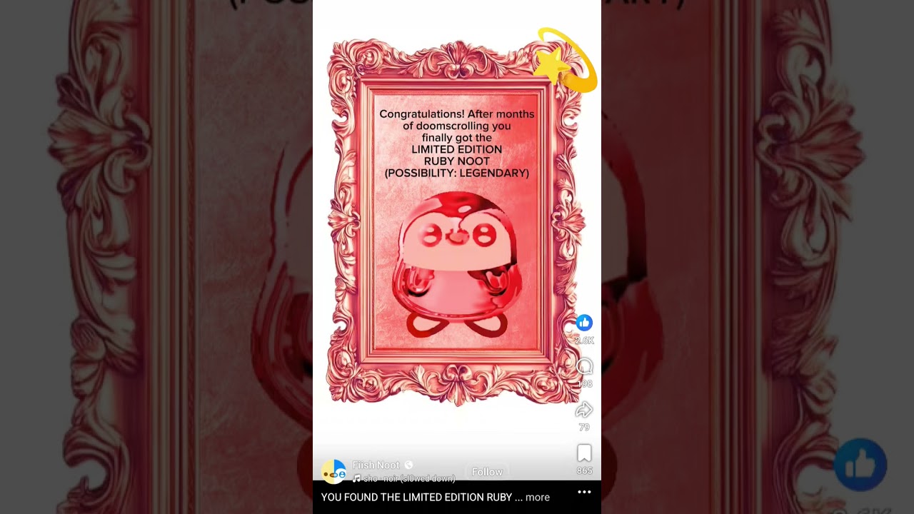 You found the limited edition ruby Noot