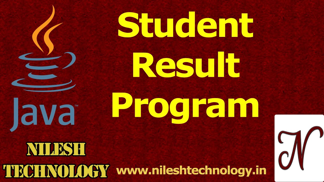 Java Student Result Program