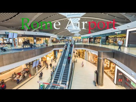 Rome Airport FCO in lockdown