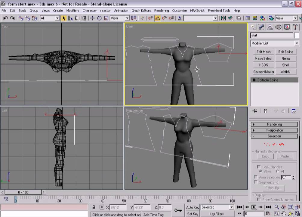 3ds Max Cloth Tutorial 2/14