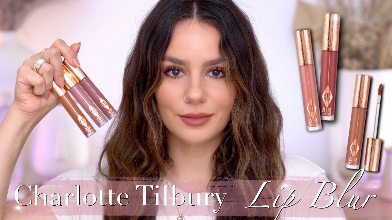 CHARLOTTE TILBURY AIRBRUSH FLAWLESS LIP BLUR - Trying On 3 Colors || Tania B Wells