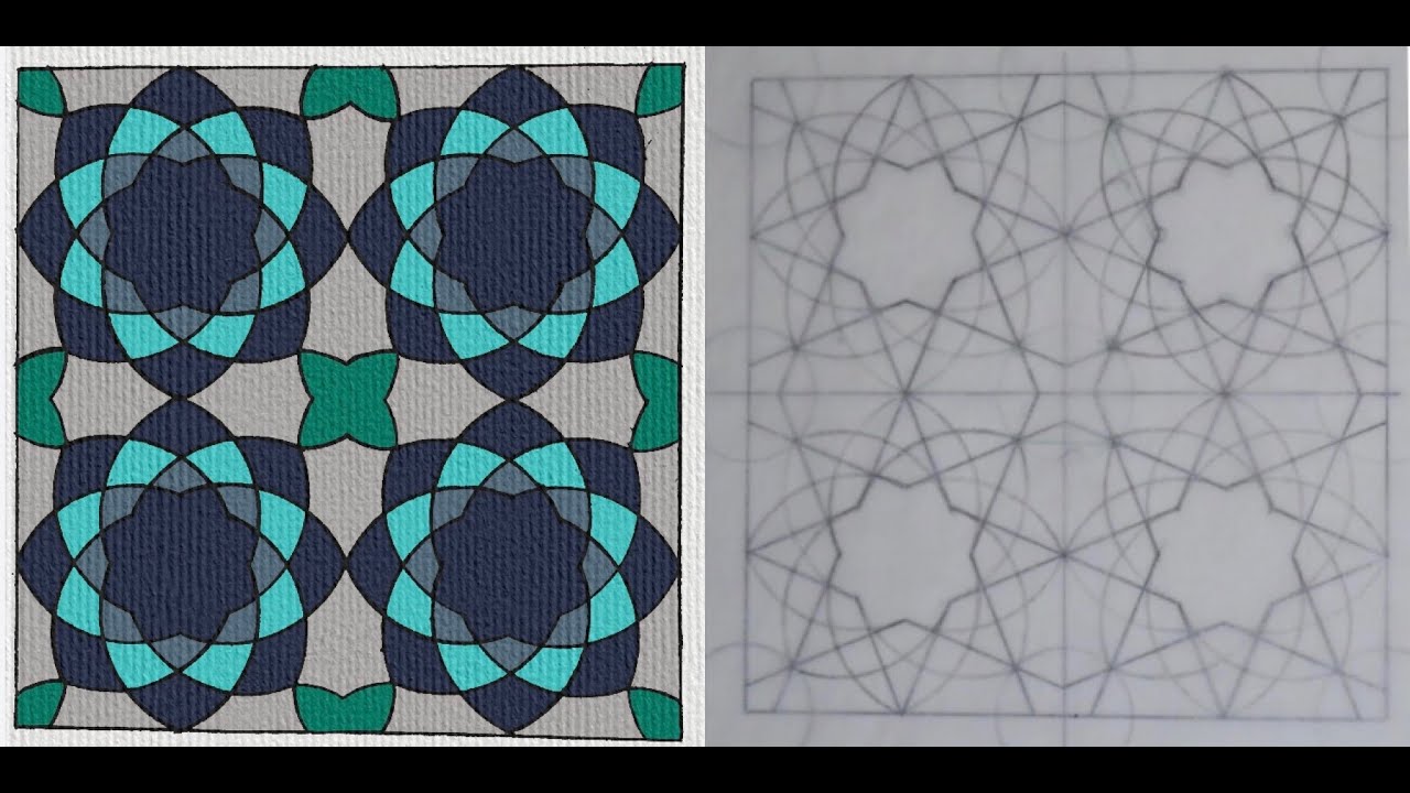 Fourfold/Eightfold with ruler and compass- Pattern#2