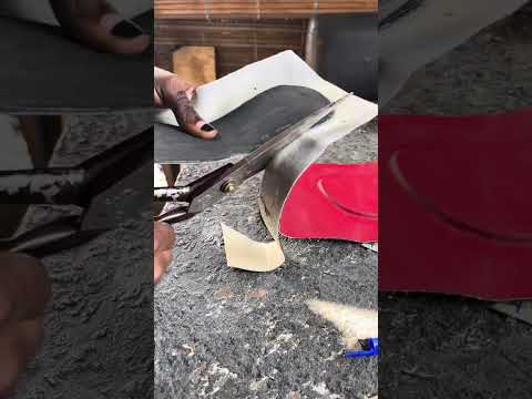 How to make leather slippers, make footwear with me