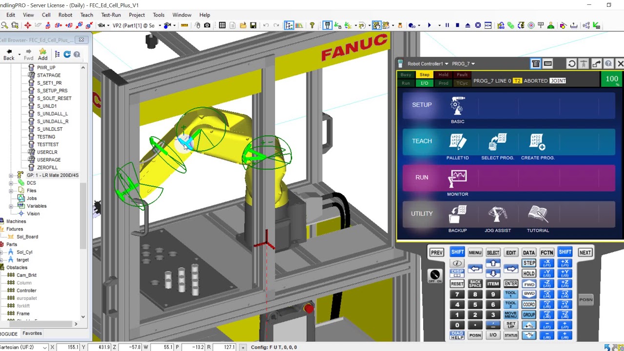 JOGGING YOUR FANUC ROBOT IN ROBOGUIDE.