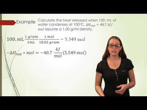 Heat of Vaporization and Fusion