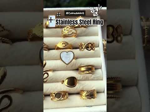 ➡️ Golden Plated 316L Stainless Steel Ring - Hip Hop Classic #Gucci #Earrings #Diamond #Rings #Gold