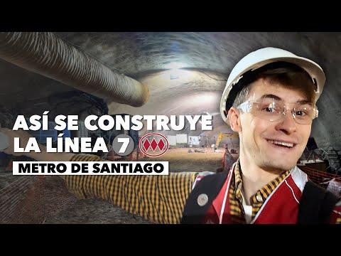 Así se construye la nueva línea 7 del Metro de Santiago