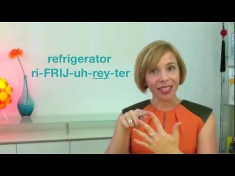 How to Pronounce 'REFRIGERATOR' - 60sec Quick Fix with (Heather Hansen)
