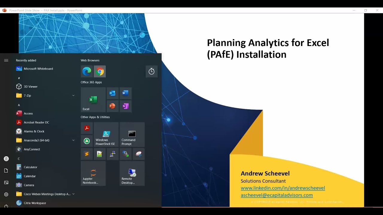 Deploying the new Planning Analytics for Excel (PAfE) Add-in