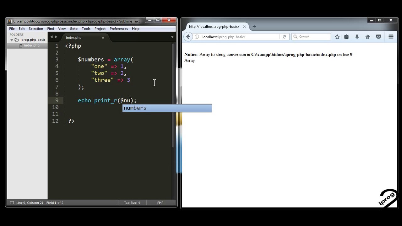 tutorial 26  iprog php print r function