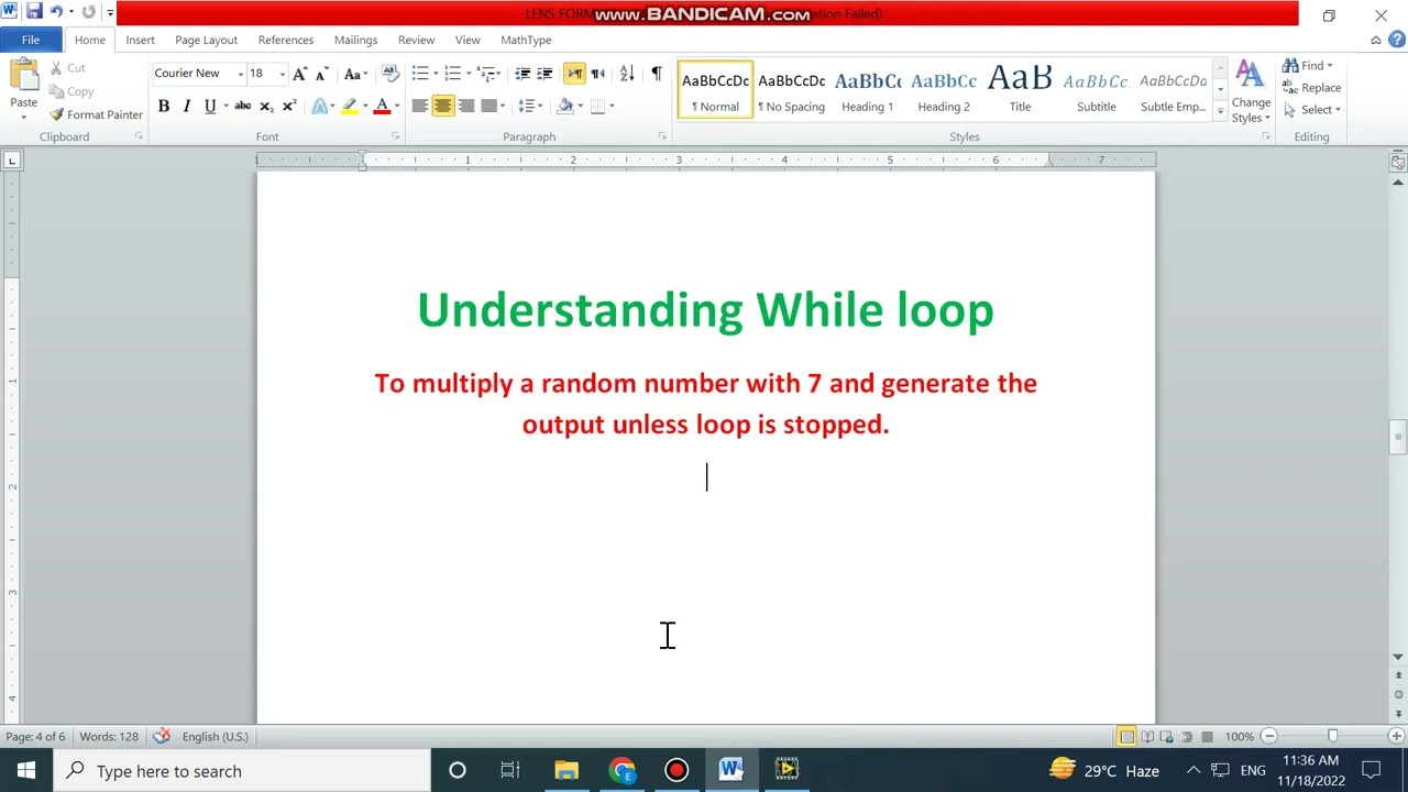 LABVIEW: To study while loop