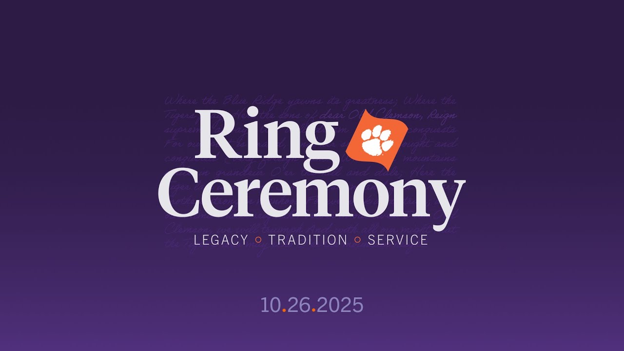 Clemson Ring Ceremony, October 26, 6pm