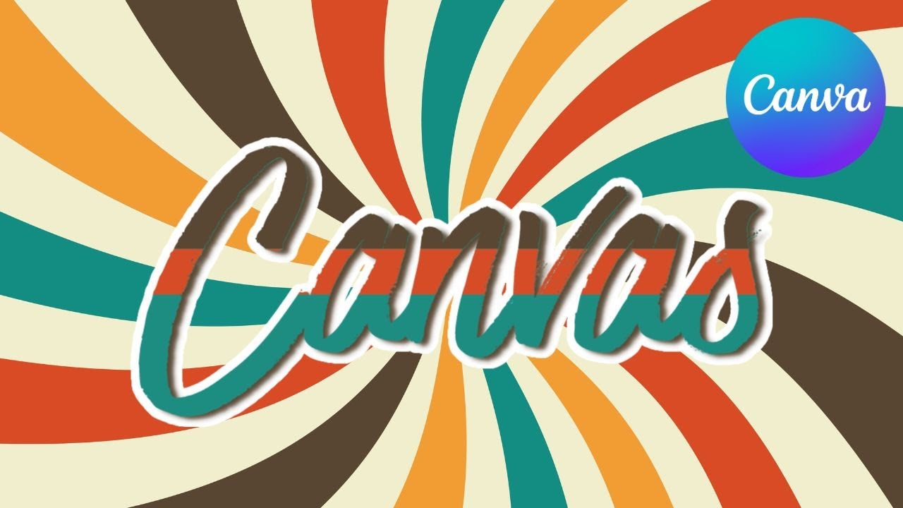 How to Create a Vintage Retro Text Effect in Canva | Easy Tutorial