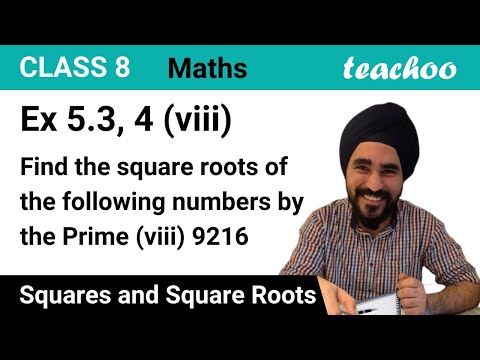 Ex 5.3, 4 (viii) - Find square root of 9216 by Prime Factorization Method - Class 8 Maths - Teachoo