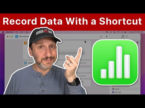 Using Shortcuts To Add Data To a Numbers Spreadsheet
